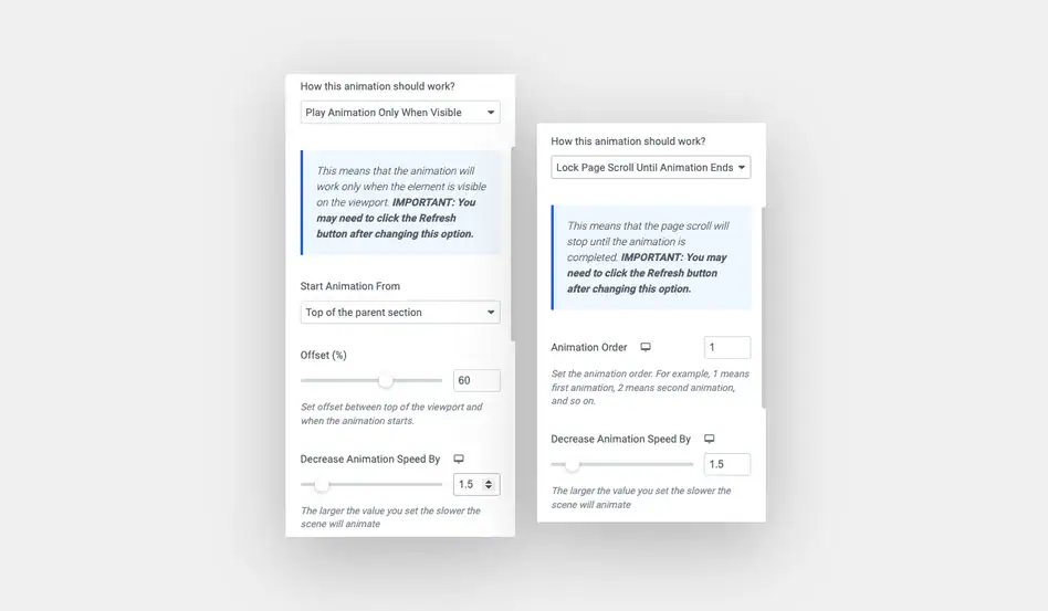 elementor scroll button
