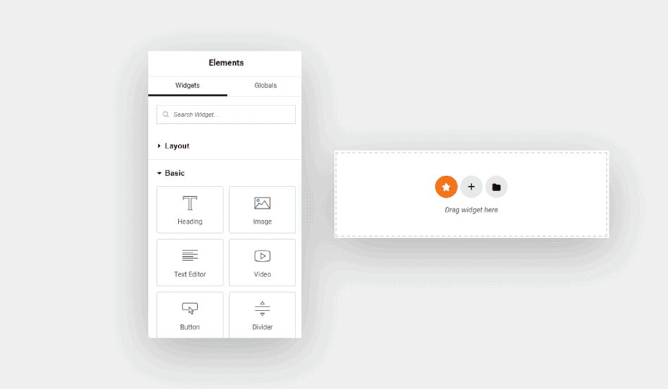 elementor scroll button