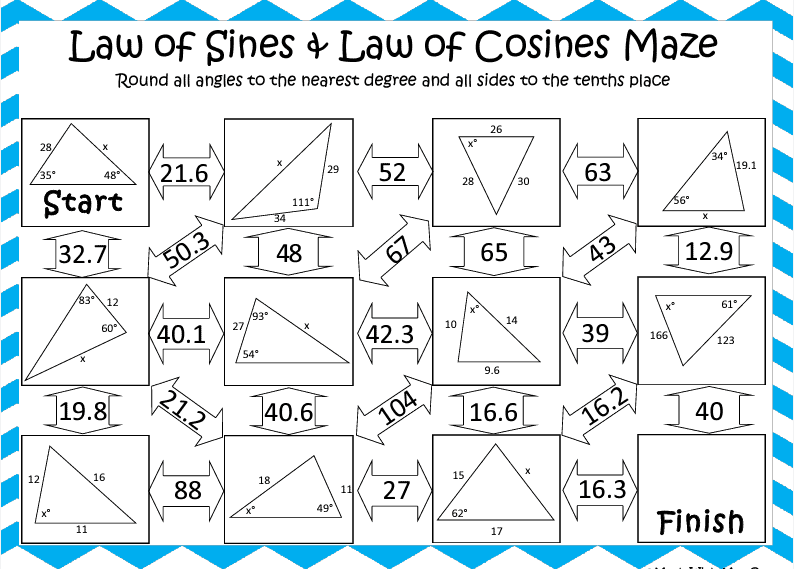 Trigonometry Practice Coloring Activity Answer Key Answers - Infoupdate.org