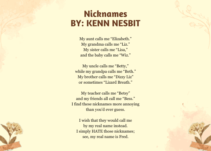 Funny Kenn Nesbitt Poems For Grade 4 | Sitedoct.org