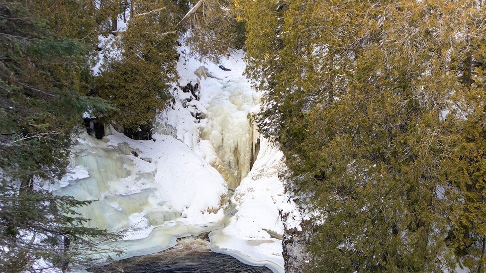 big manitou falls winter