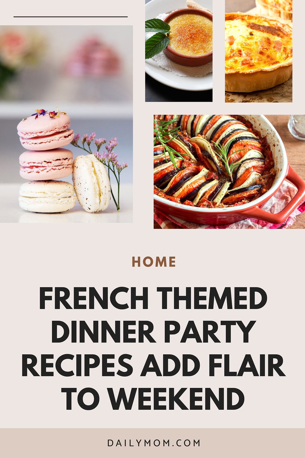 French Themed Dinner Party Menu