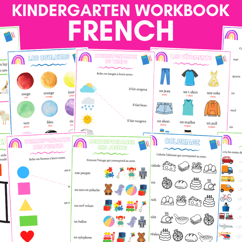 French For Kids Worksheets