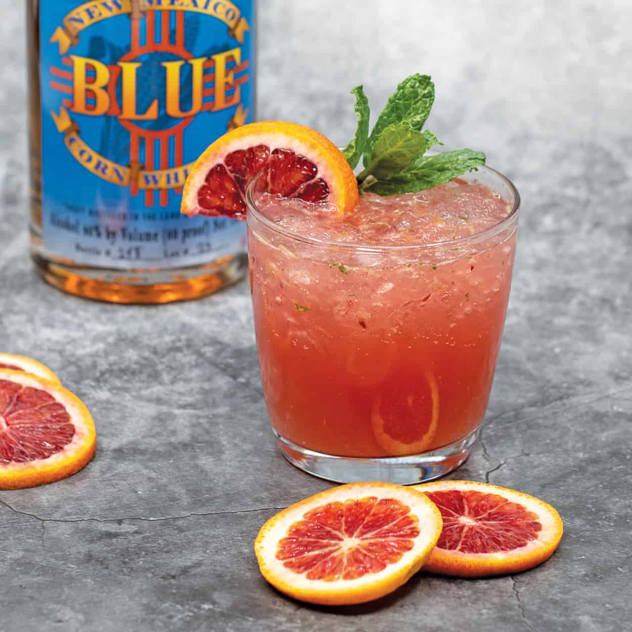 Blue Corn and Blood Orange Smash - Edible New Mexico