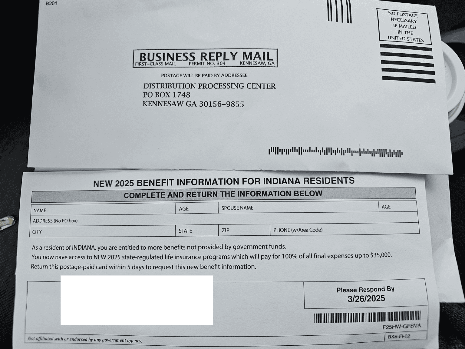 Distribution Processing Center Mailer: What to Do