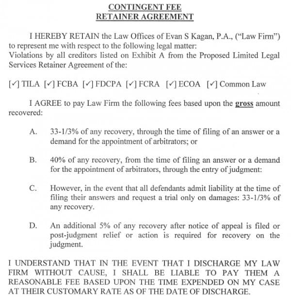 Evan Kagan Legal Debt Agreement: Complaints