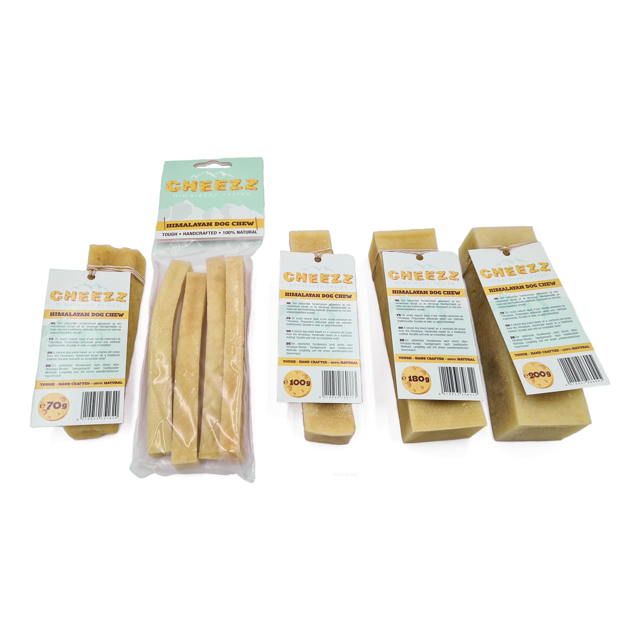 Churpi himalayan dog chew 70-200g - Cheezz – Wilde Wolf