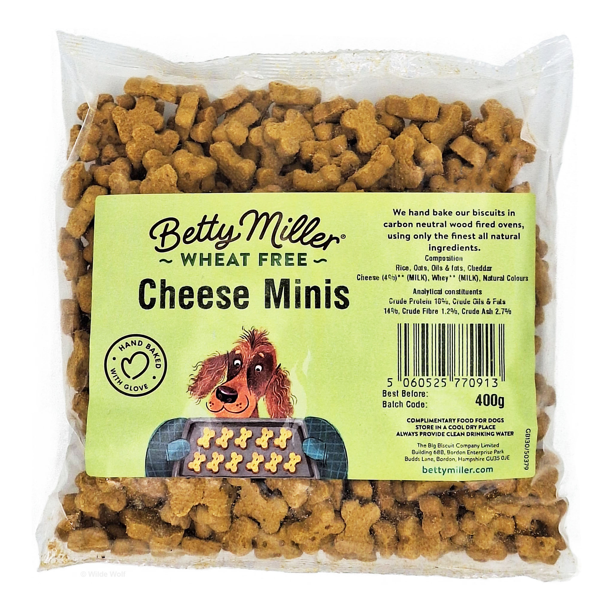 Tarwevrije Cheese Minis 400g - Betty Miller – Wilde Wolf