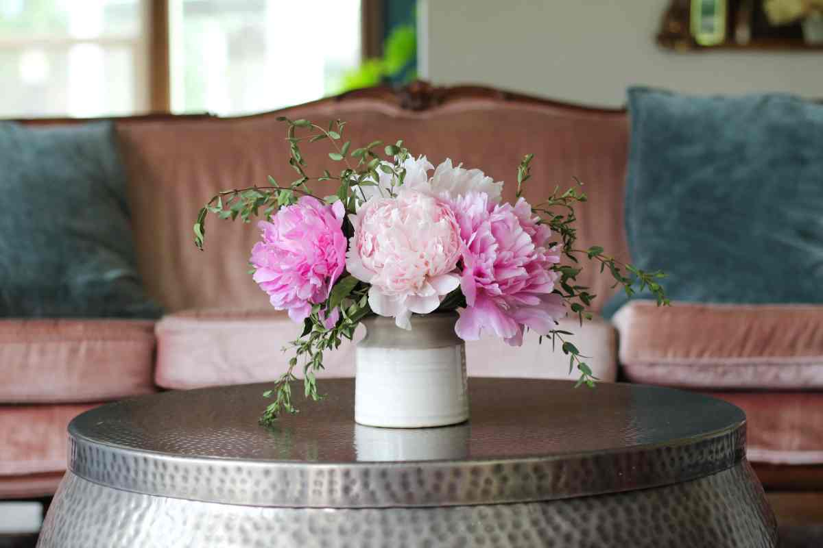 How To Make An Easy Peony Flower Arrangement - This Dear Casa
