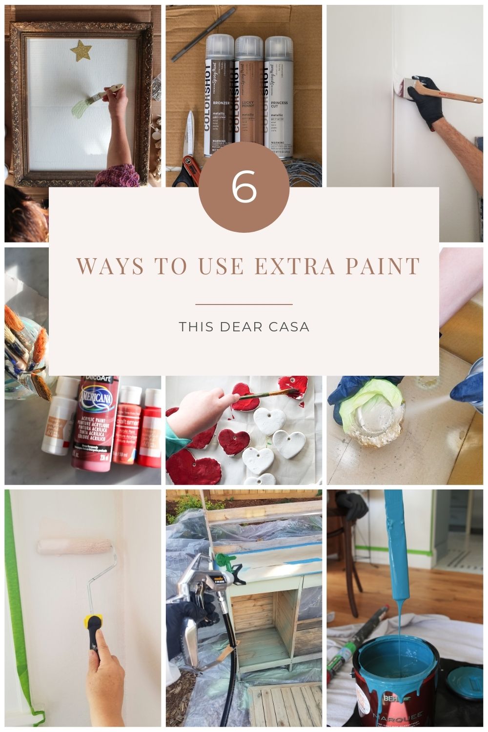 6 Easy Ways To Use Up Extra Paint - This Dear Casa