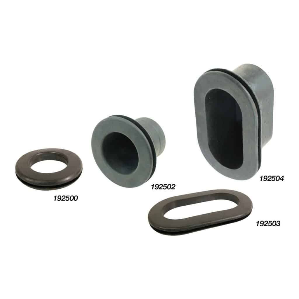 Flange Rigging Recessed Black Plastic