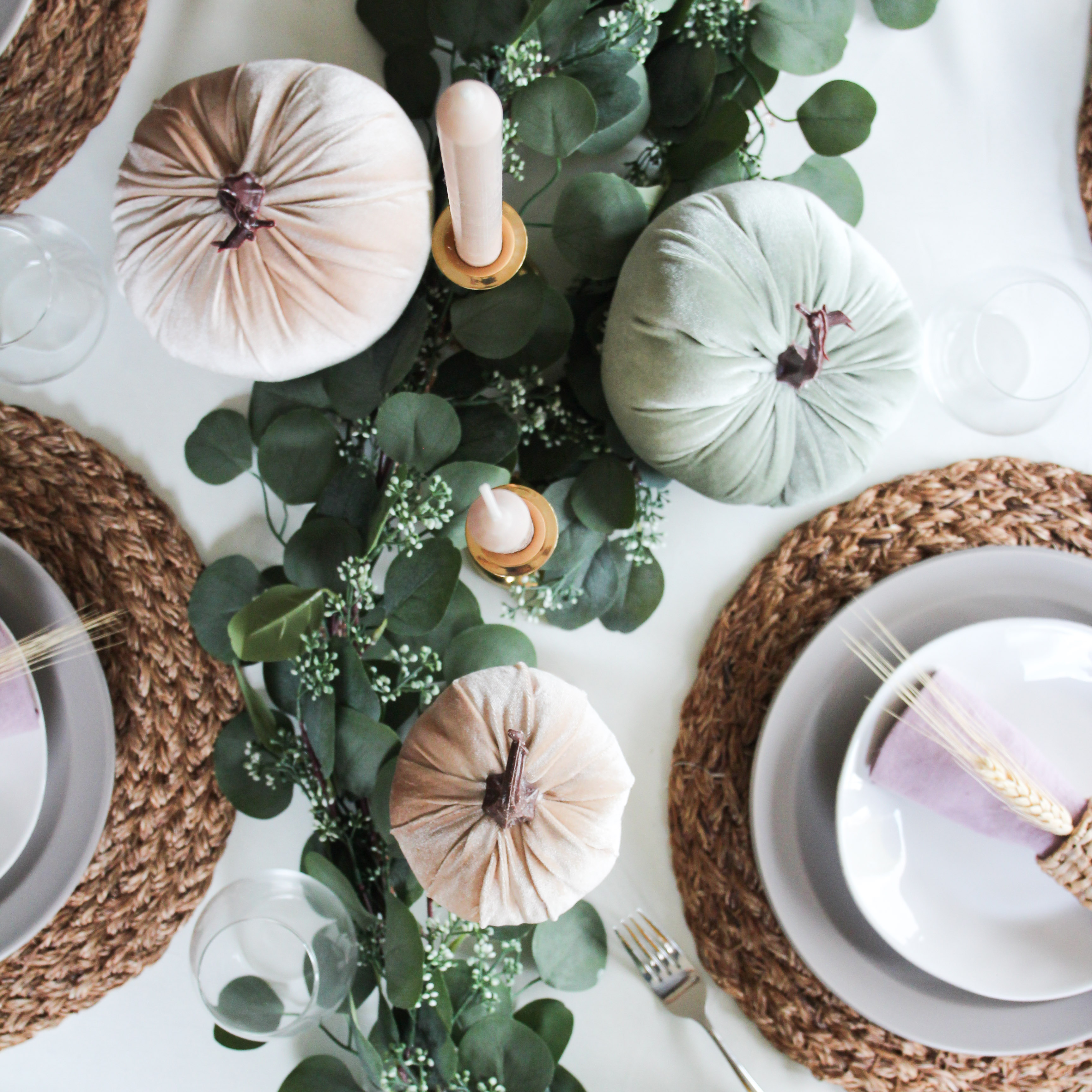 How to Style Velvet Pumpkins - This Dear Casa