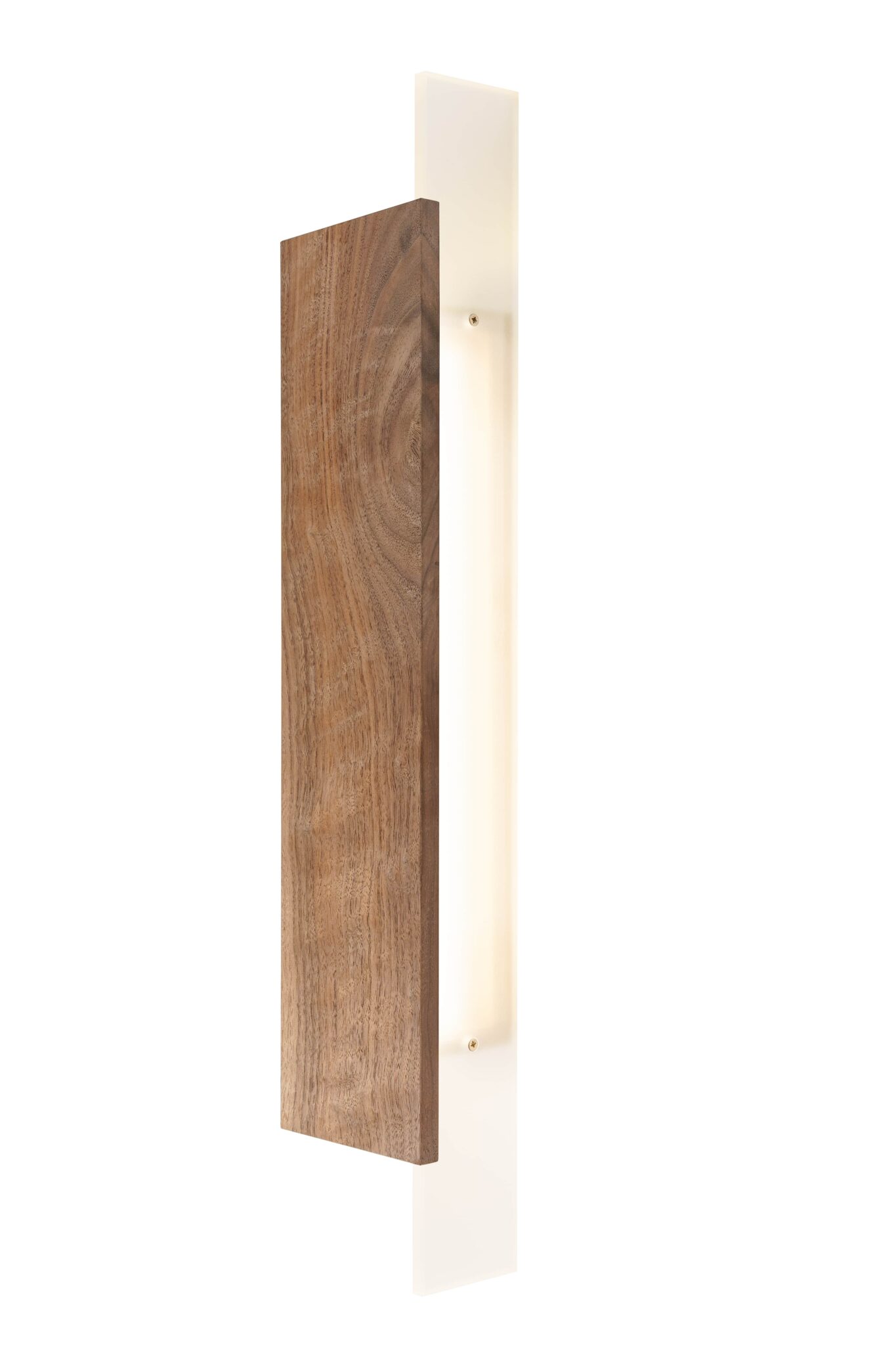 Blaze LOFTLIGHT – Rectangular wall lamp with solid wood and glass