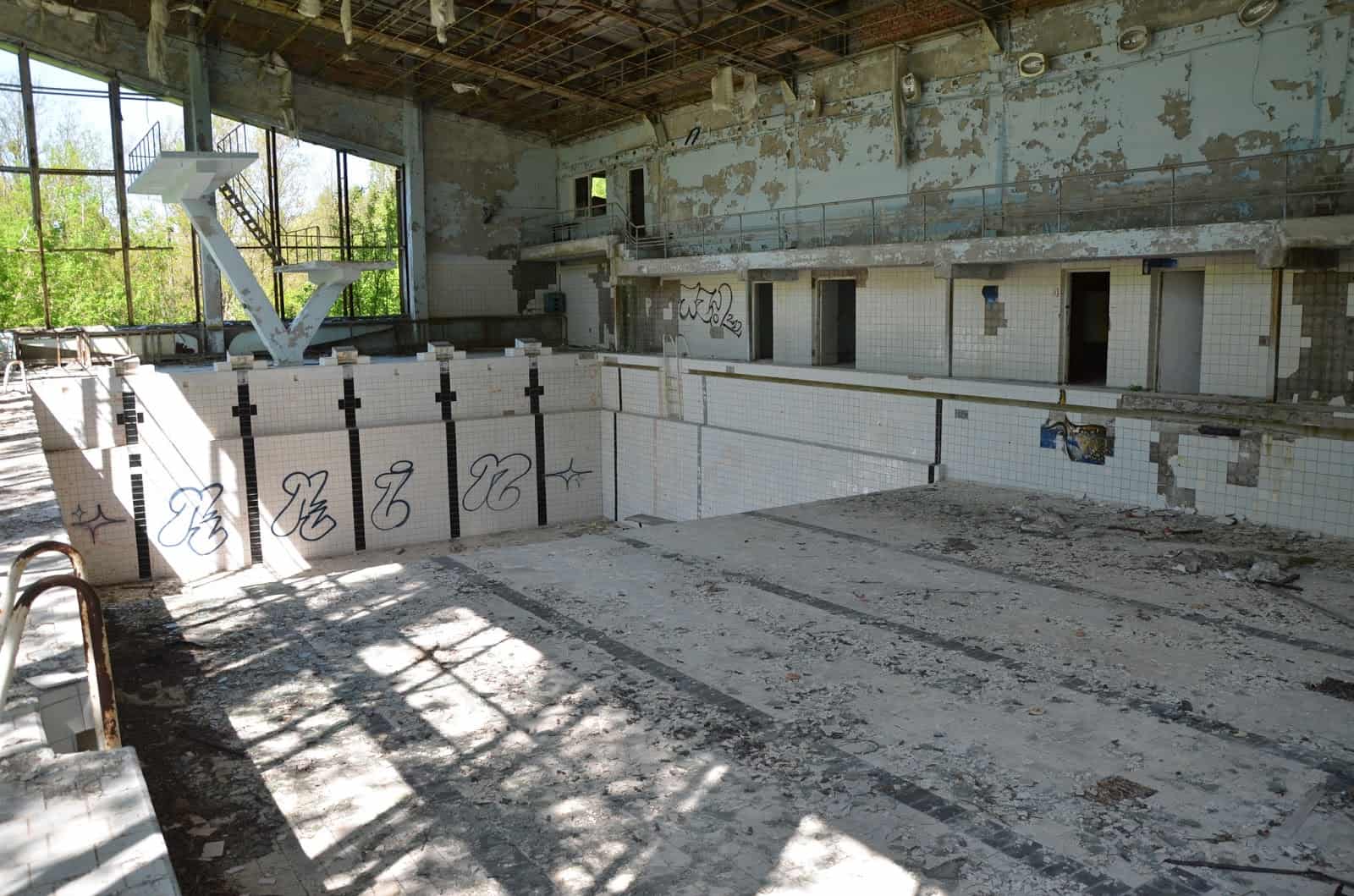 Pripyat: Public Pool (Chernobyl Tour in Ukraine) - Nomadic Niko