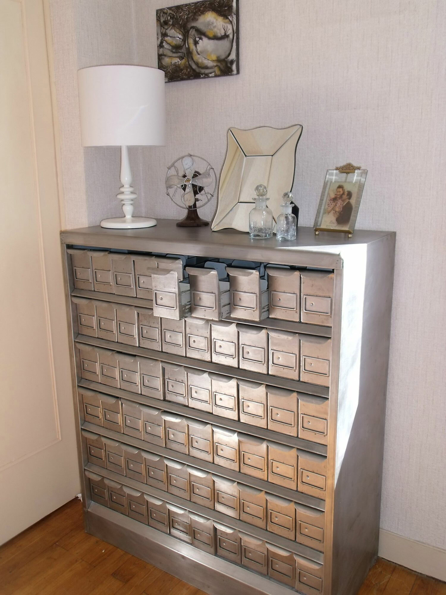 Nice Find Makeover: Vintage Card Catalog Cabinet | Oh My Sander