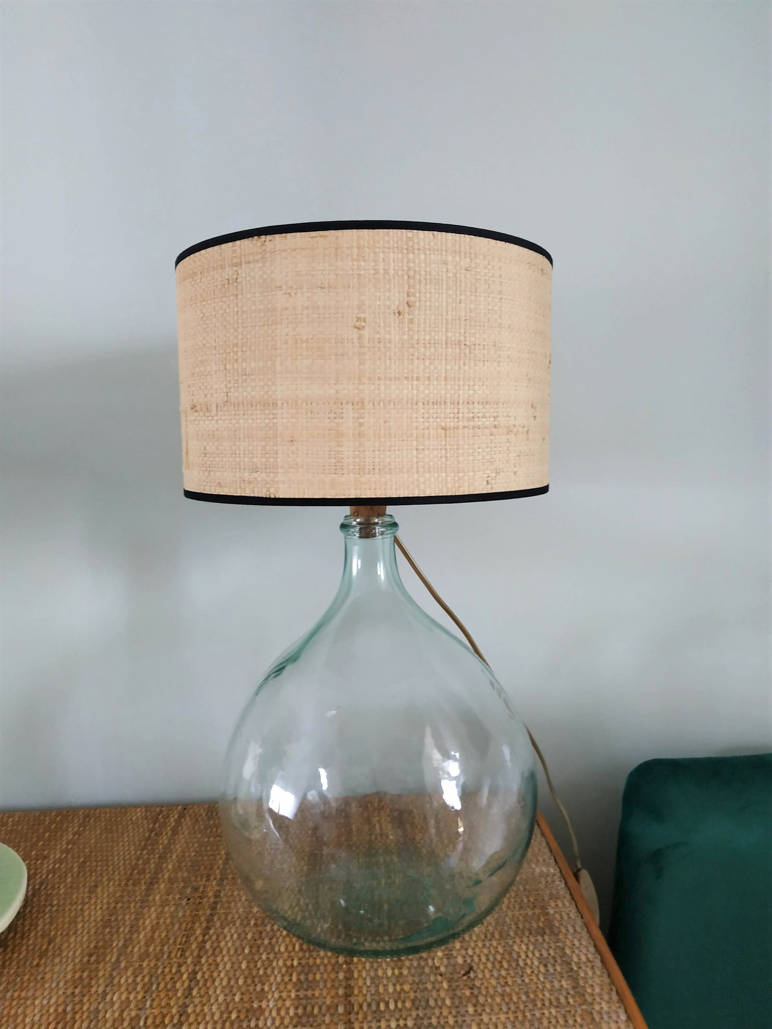 How to Turn a Demijohn Glass Bottle Into a Lamp | Oh My Sander