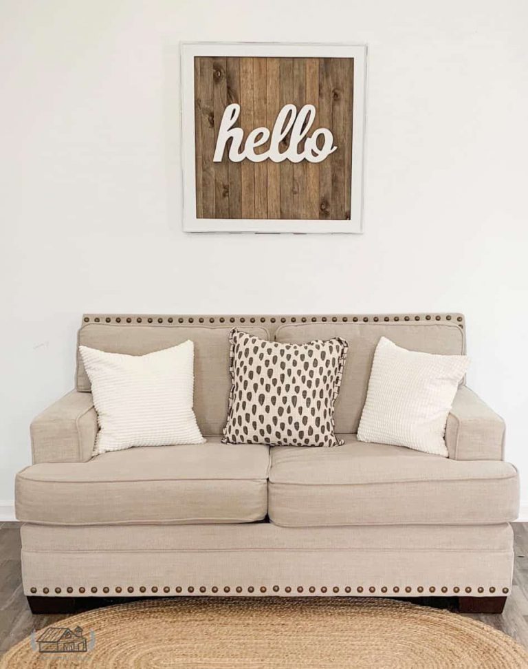 Upcycled Thrift Store Wood Frame into Sign | Oh My Sander