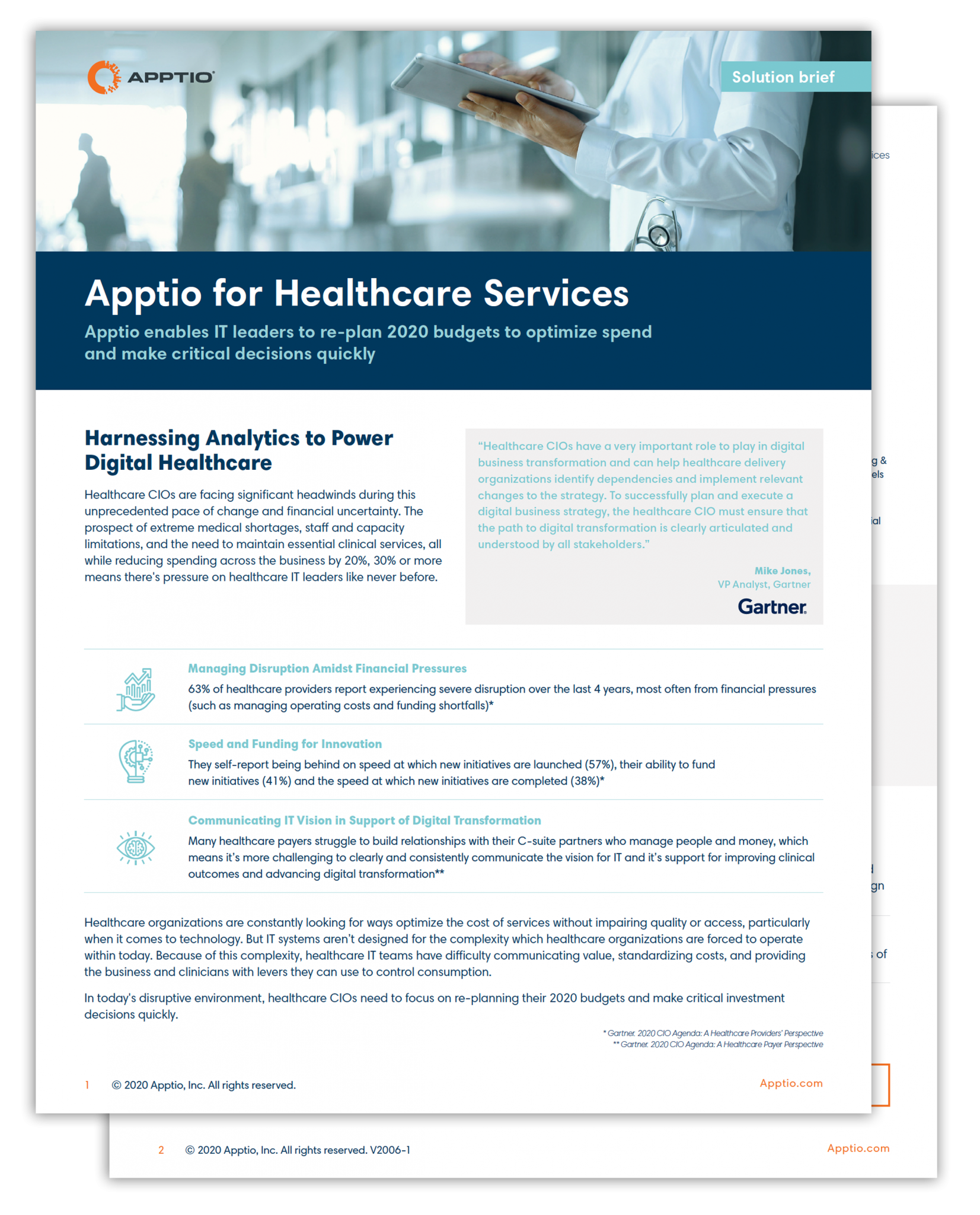 Apptio for Healthcare Services - Apptio