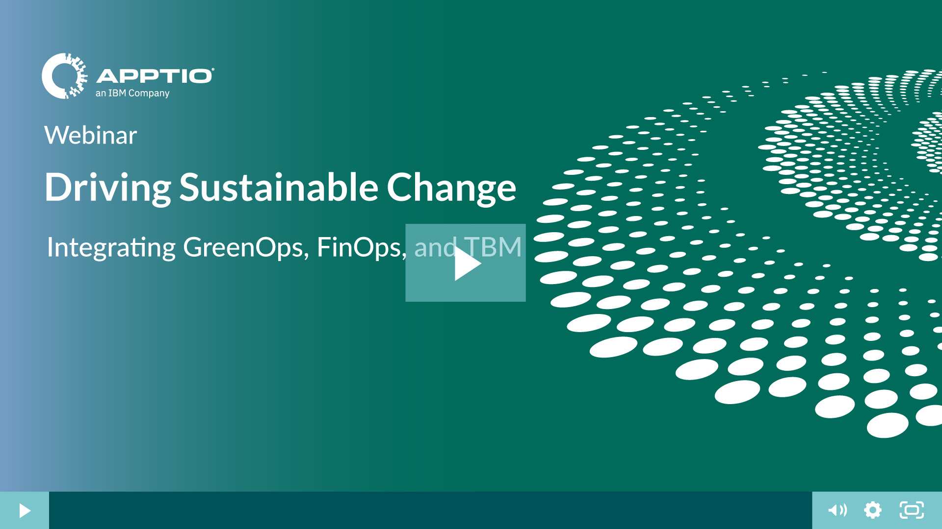 Driving Sustainable Change: Integrating GreenOps, FinOps, and TBM - Apptio