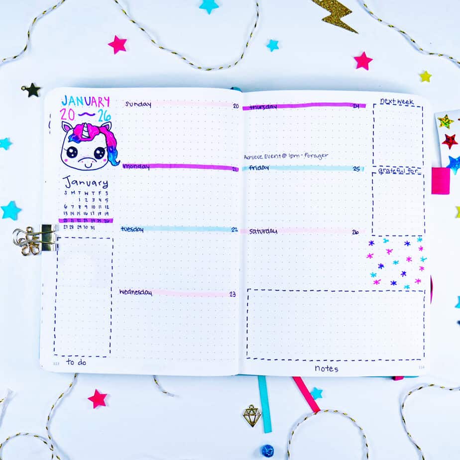 Unicorn Bullet Journal Theme Ideas: Magical Layouts and Whimsical Spreads