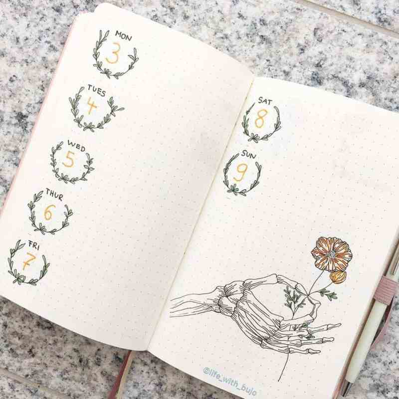 Fun and Spooky Bullet Journal Halloween Theme Inspiration