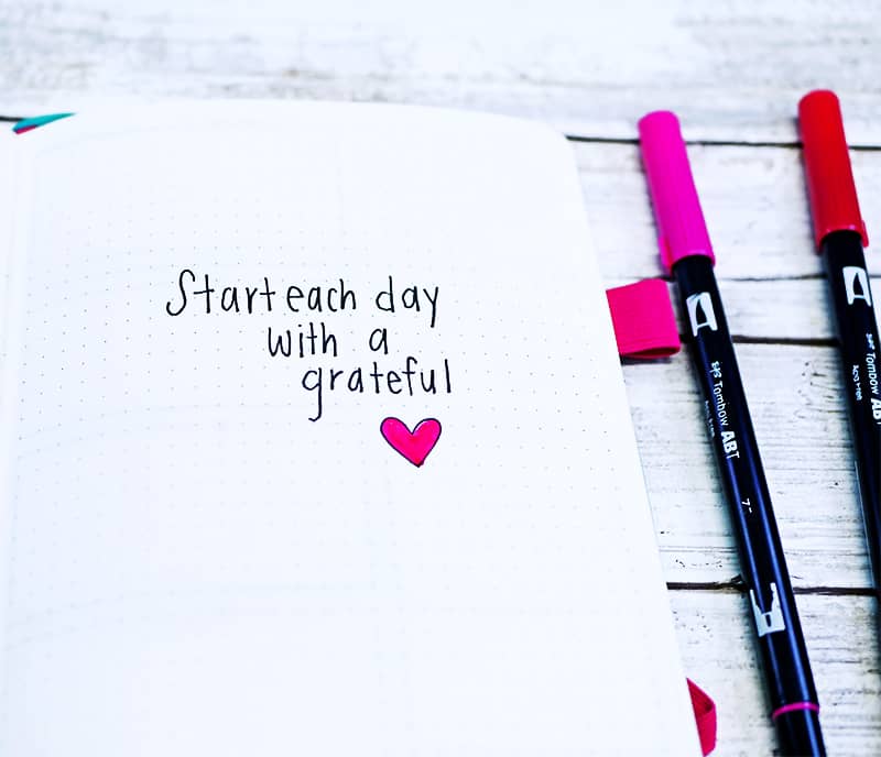 Bullet Journal Heart Theme Inspiration - Planning Mindfully