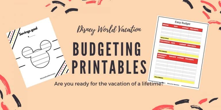 Free Budgeting Printables for Disney World Planning - Mouse Ear Memories