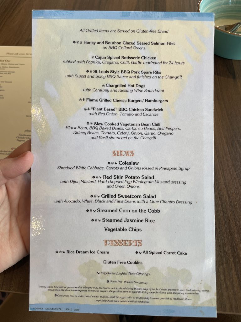 Gluten Free Disney Wish Cruise- Menus, Tips and Hacks - Mouse Ear Memories
