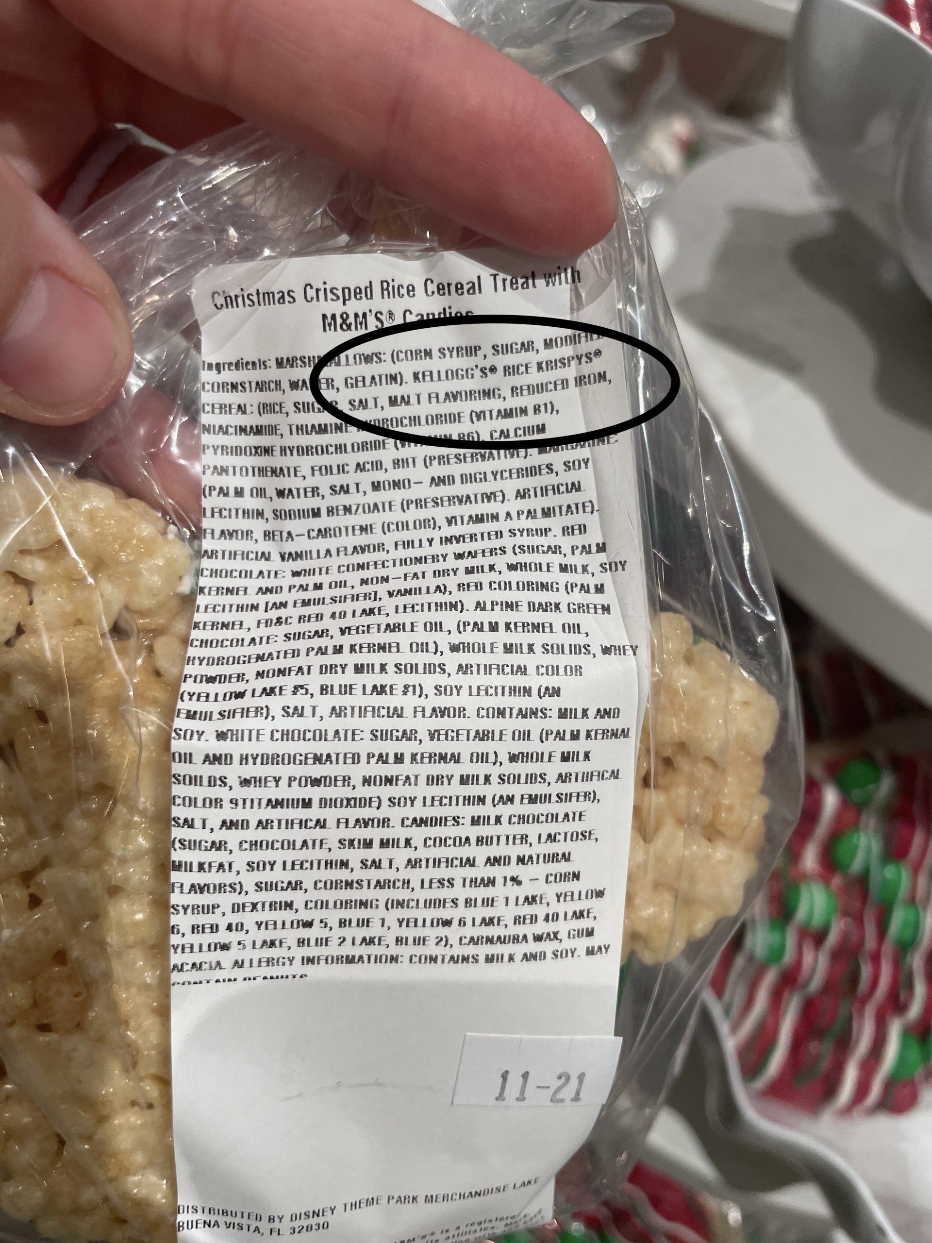 Crisped Rice Treats now back with Malt Flavoring - Mouse Ear Memories