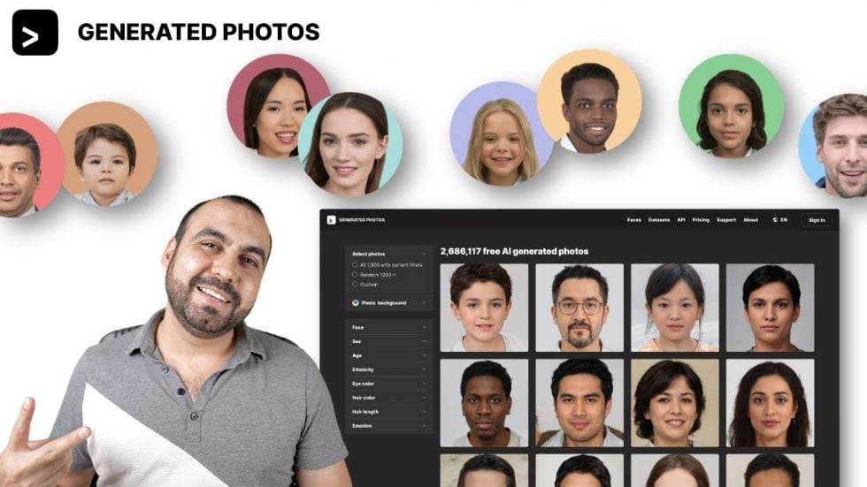 Realistic photo of people produced entirely by AI Generated Photo ...