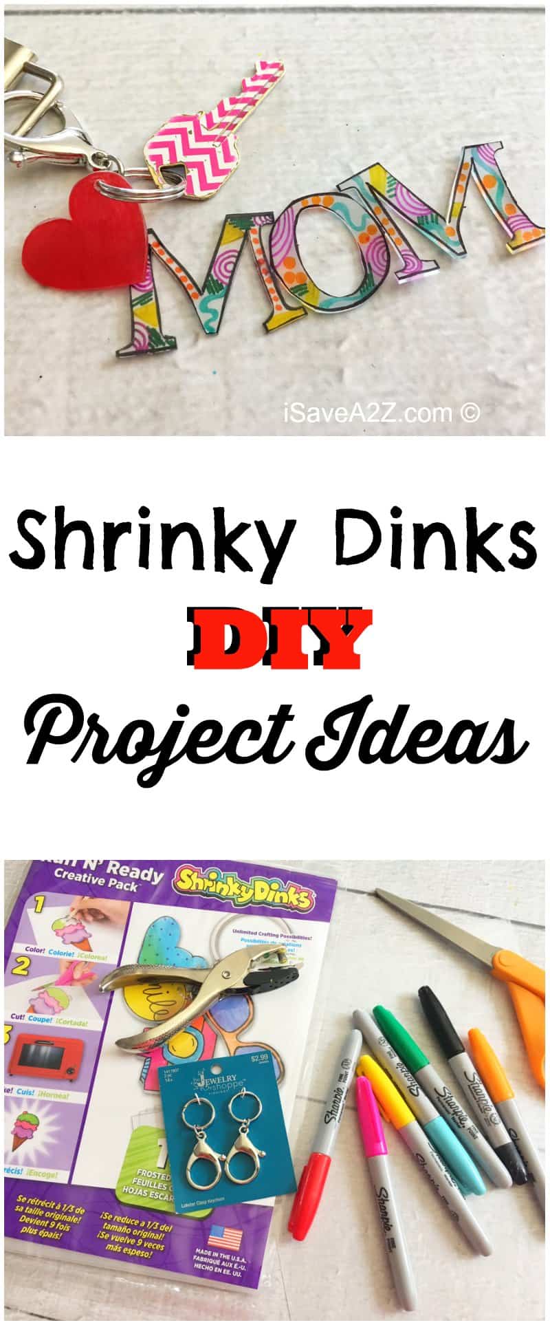 Shrinky Dinks DIY Project Idea - iSaveA2Z.com