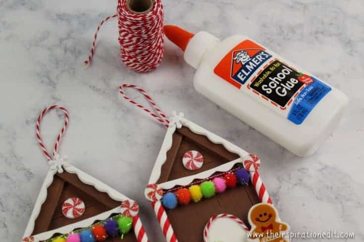 How To Make An Easy Gingerbread House Ornament · The Inspiration Edit