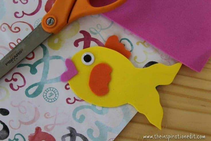 Cute Foam Fish Craft For Kids · The Inspiration Edit
