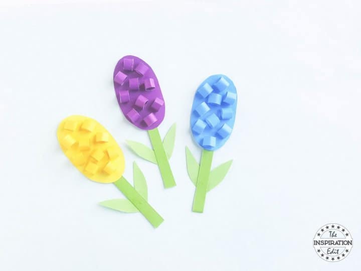 Paper Flower Hyacinth Craft For Kids · The Inspiration Edit