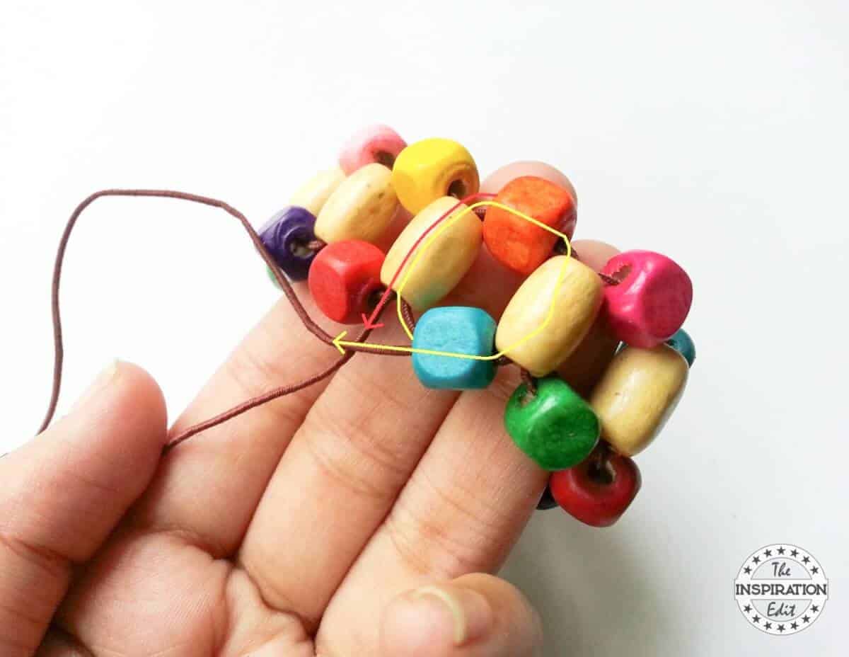 DIY Beaded Bracelet Jewellery Craft For Kids · The Inspiration Edit