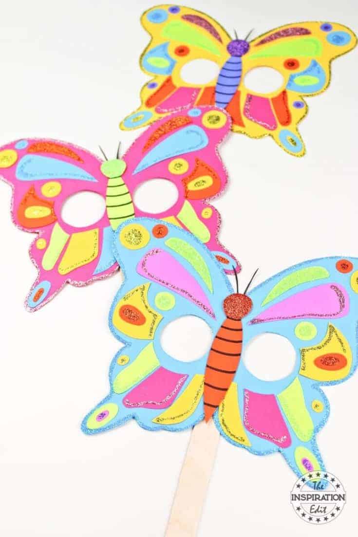 DIY Butterfly Mask For Kids · The Inspiration Edit