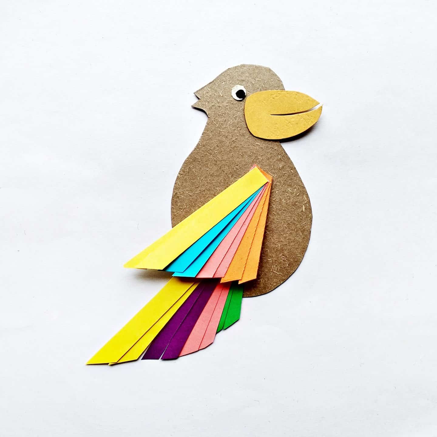 Paper Bird Craft With Free Template · The Inspiration Edit