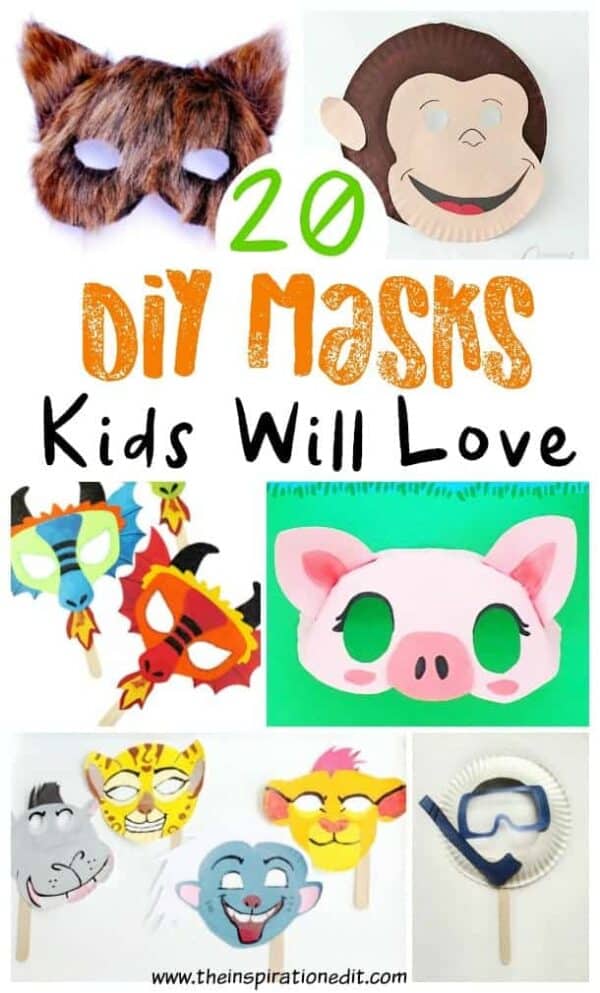 20 DIY Masks for Kids That They Will Love · The Inspiration Edit