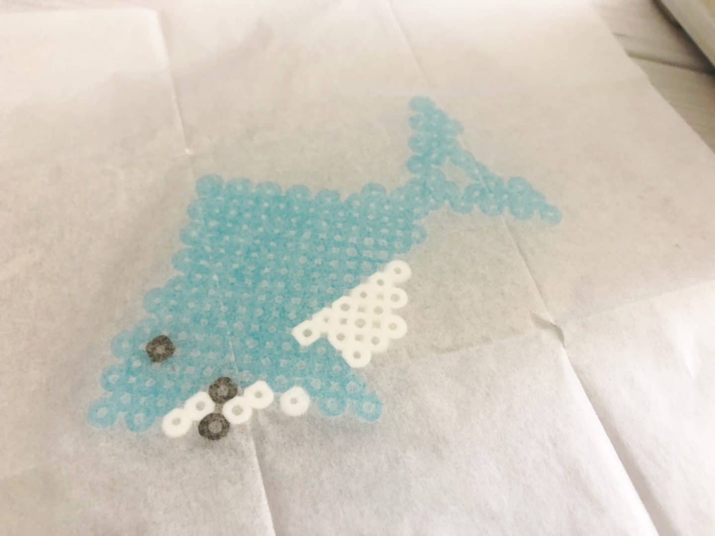 Hama Bead Patterns: DIY Shark Keychain · The Inspiration Edit