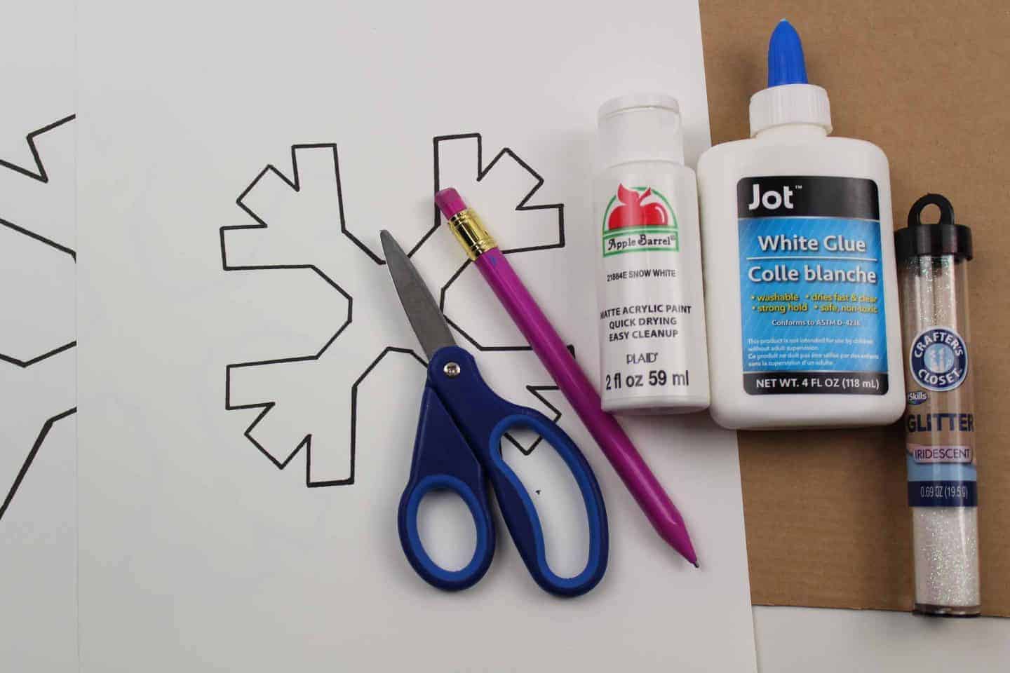 Winter Craft Snowflake Decoration For Kids · The Inspiration Edit