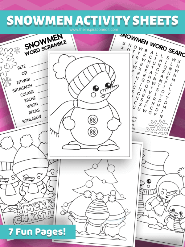 Snowman Activity Ideas And Crafts For Kids · The Inspiration Edit