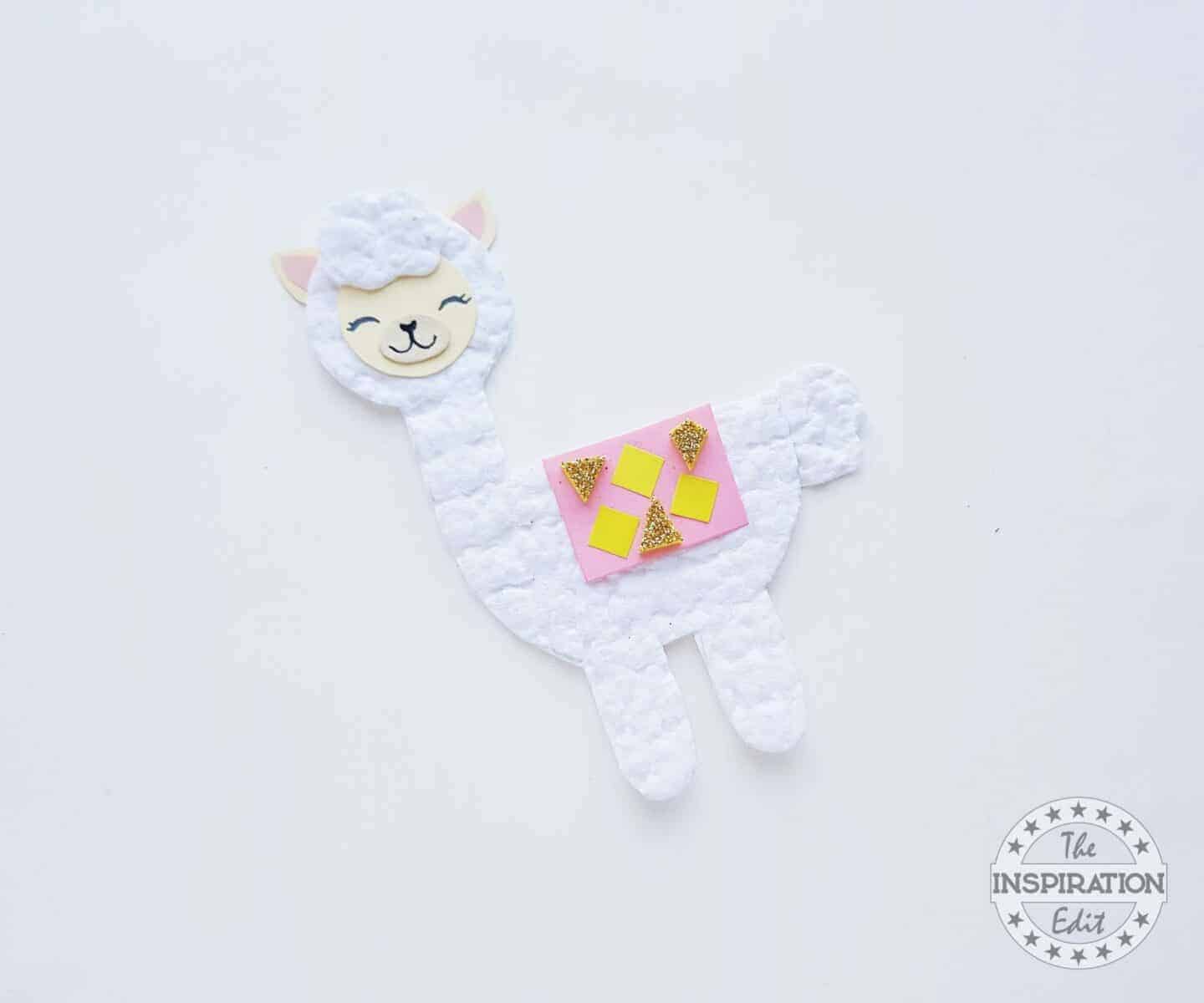 Alpaca Paper Craft For Kids · The Inspiration Edit