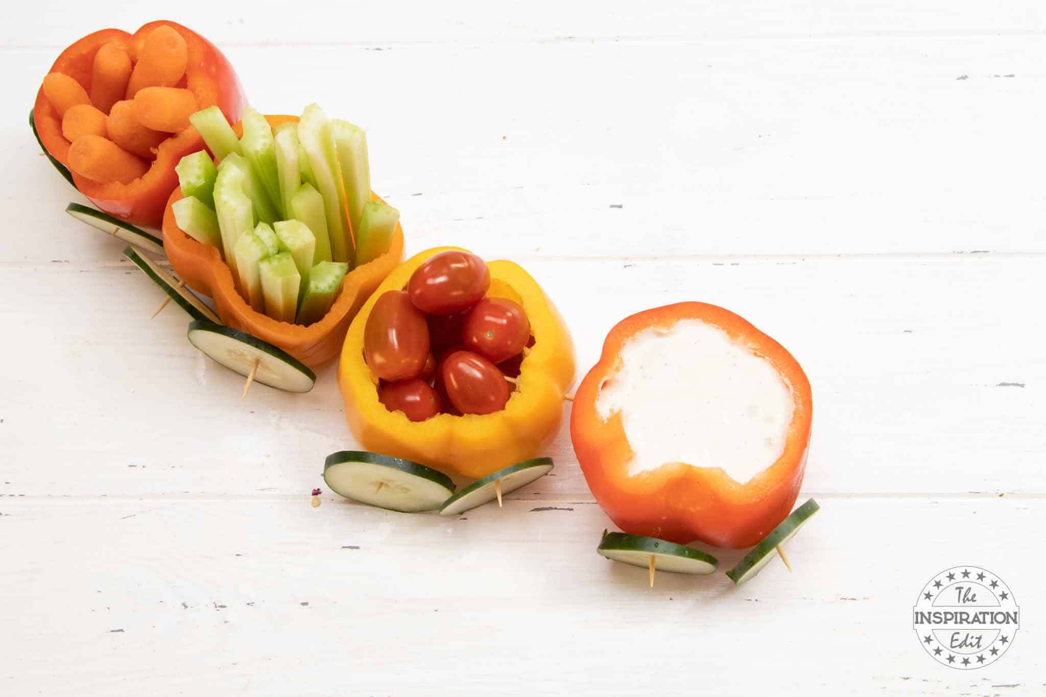 Vegetable Train A Fun Party Food Idea · The Inspiration Edit