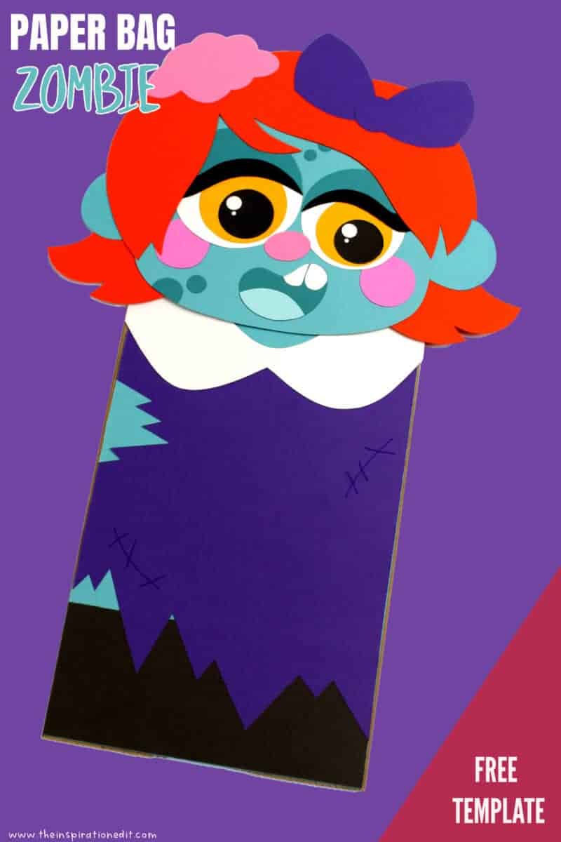 Female Zombie Puppet For Kids To Make · The Inspiration Edit