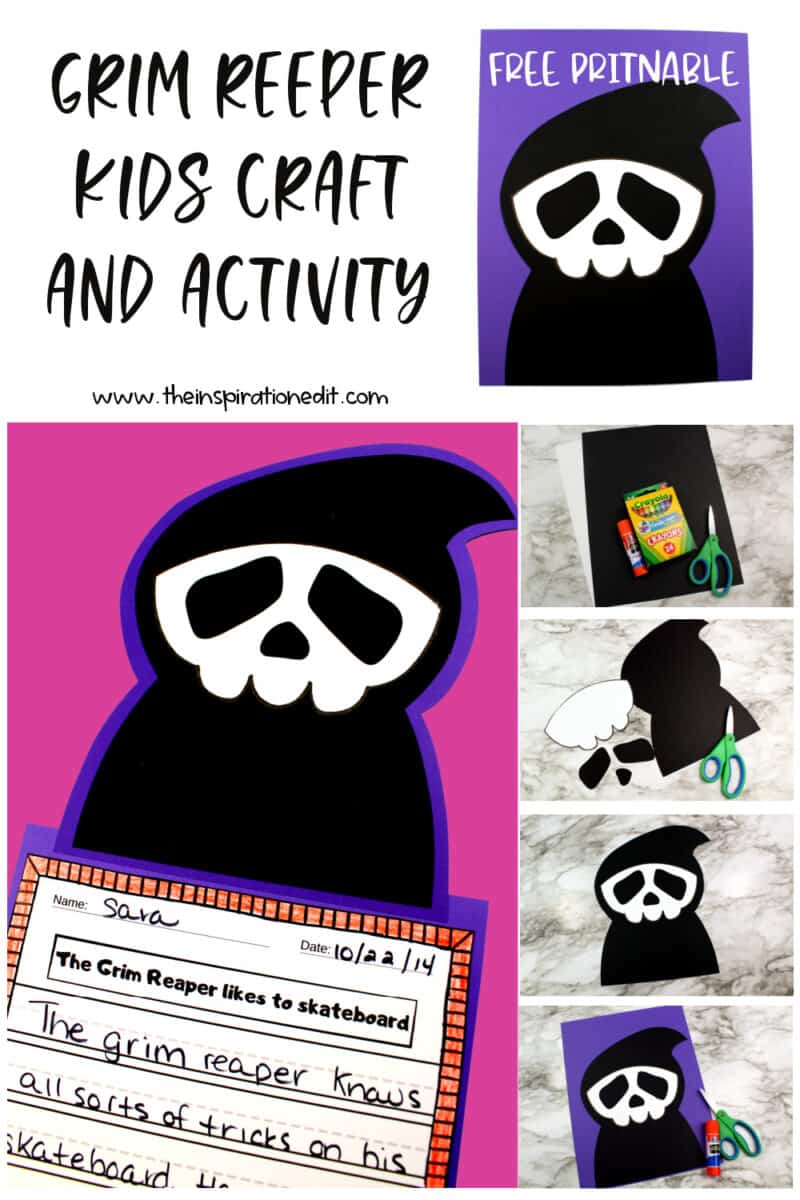 Grim Reaper Halloween Craft For Kids · The Inspiration Edit