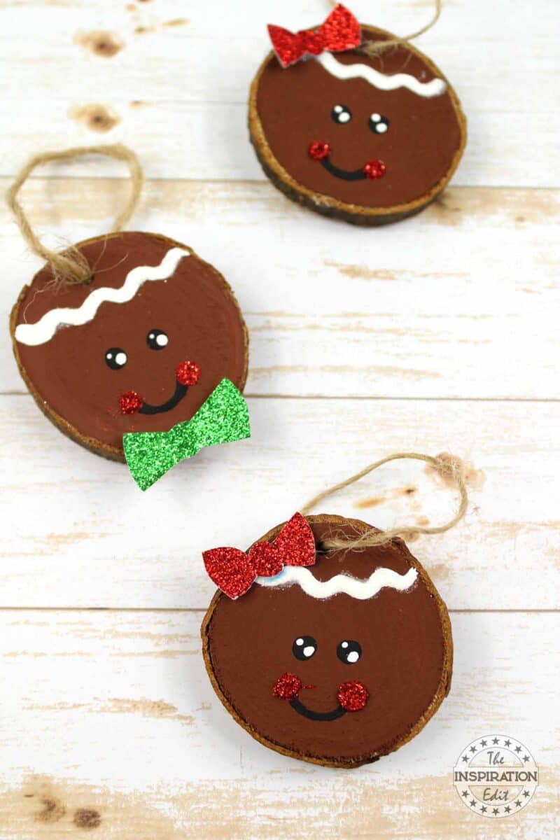 Easy Gingerbread Christmas Ornaments · The Inspiration Edit