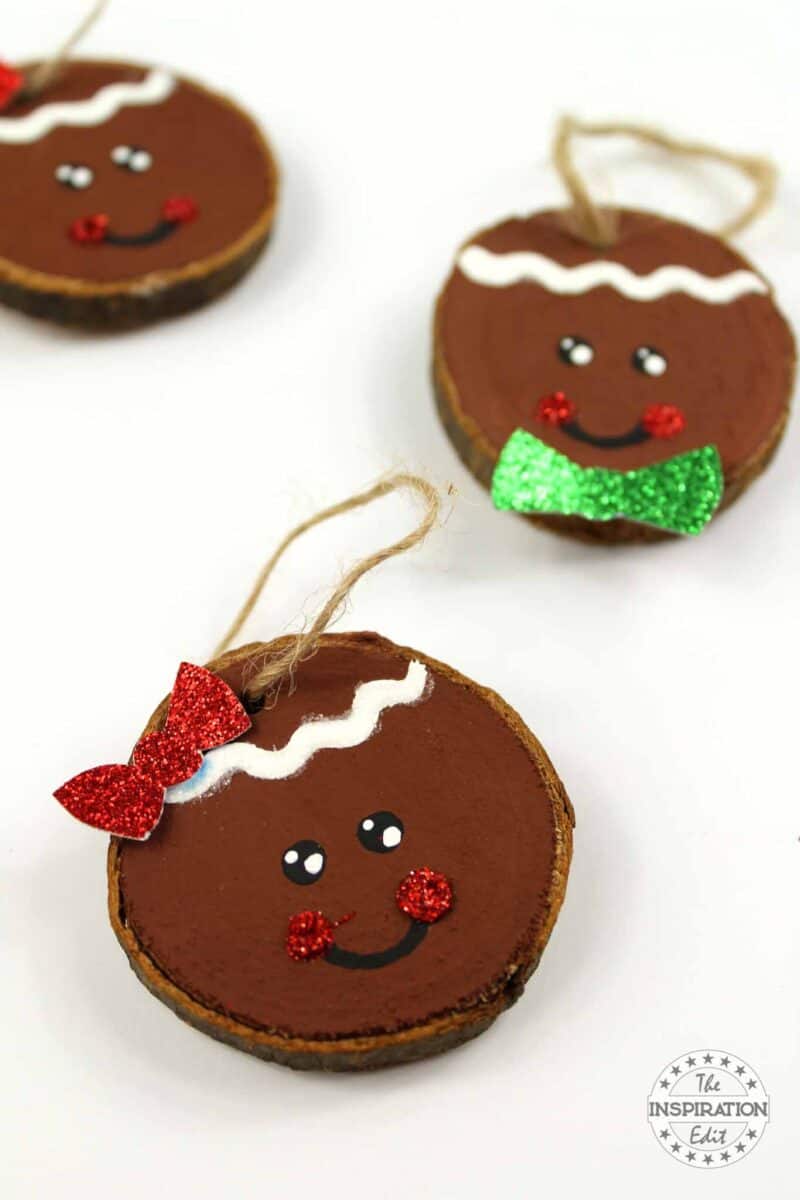 Easy Gingerbread Christmas Ornaments · The Inspiration Edit