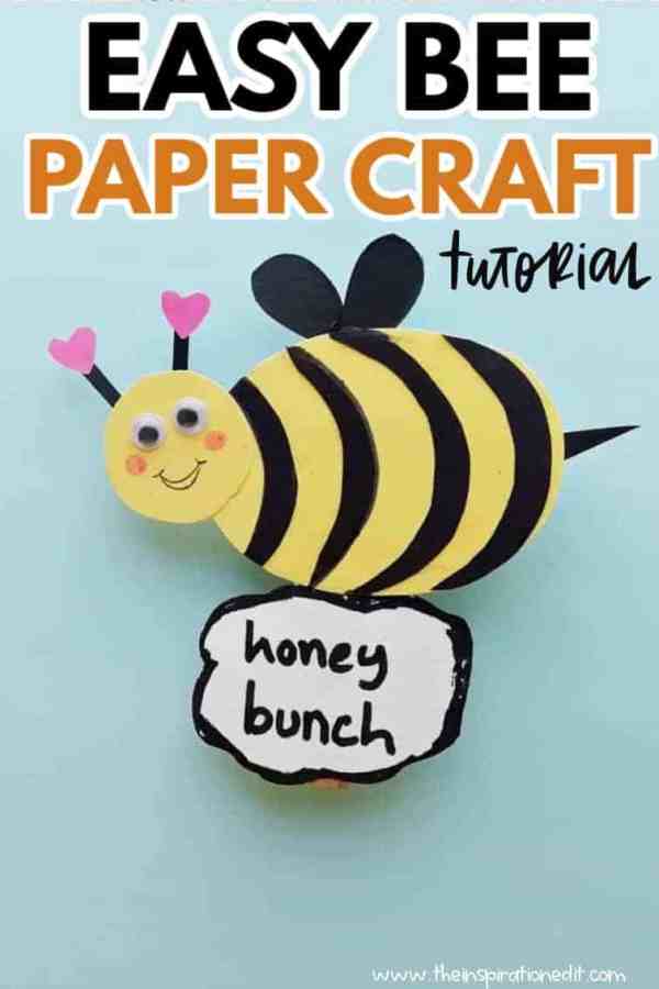 DIY Honey Bee Craft Idea for Valentines - The Inspiration Edit