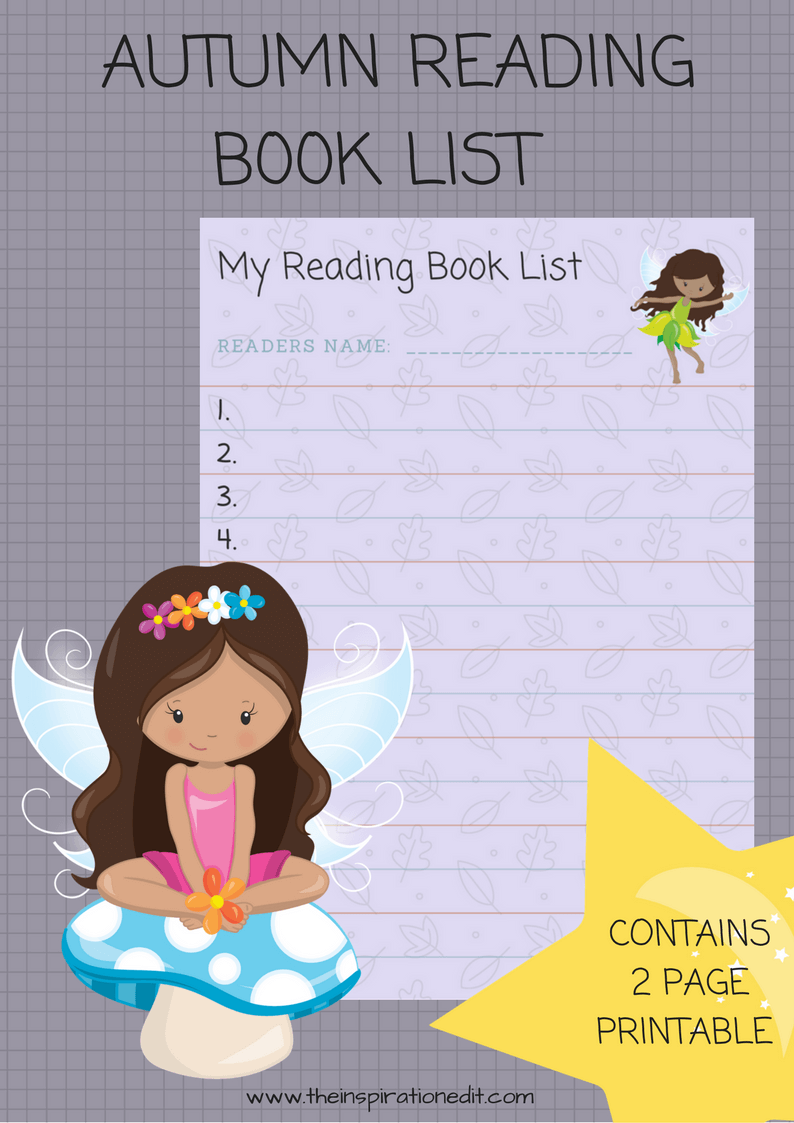 Kids Autumn Reading Book List Printable - The Inspiration Edit