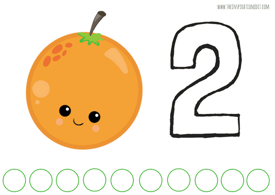 Fantastic Fruit Themed Counting Mats - The Inspiration Edit